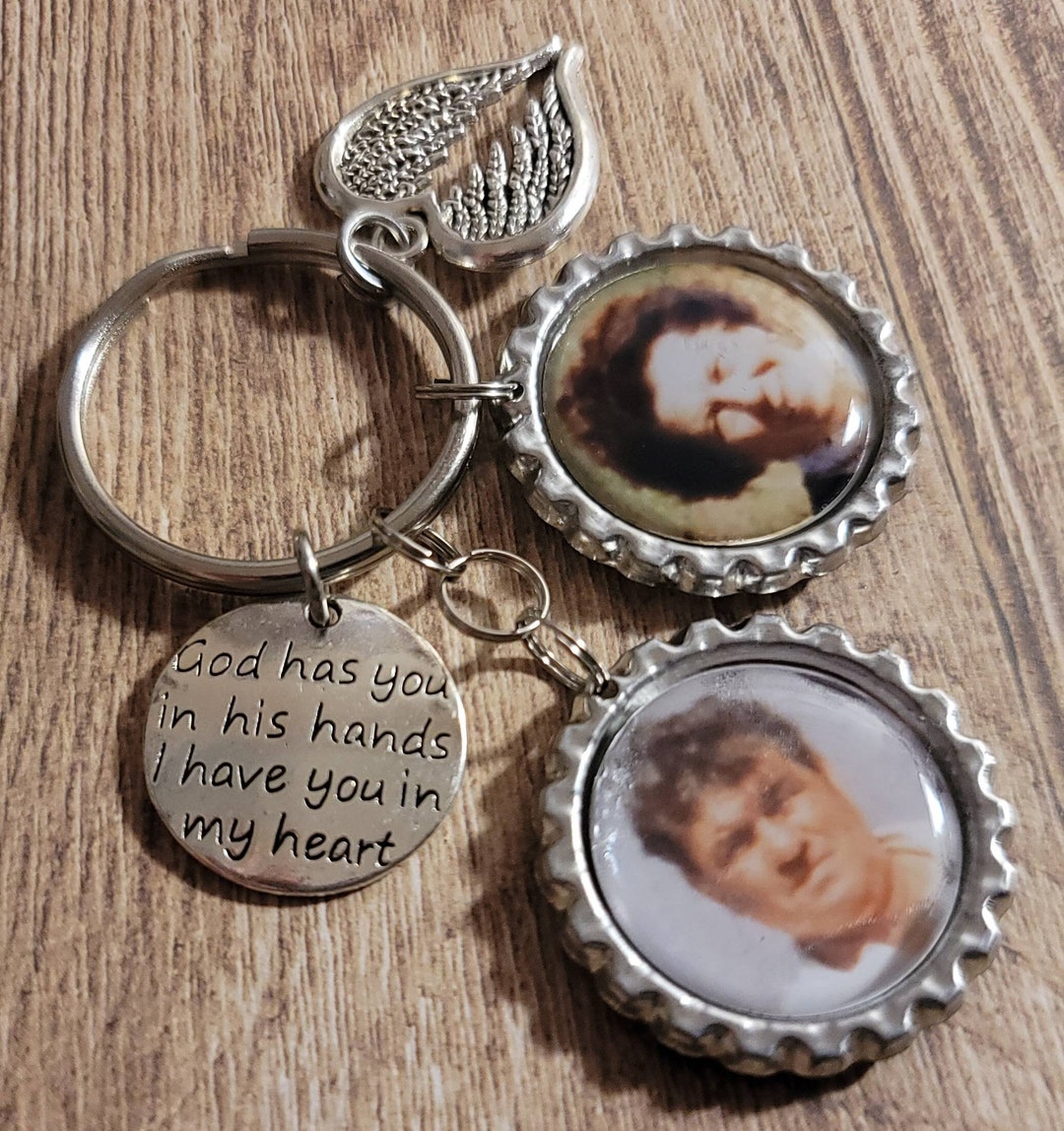 Memorial Keychain - Memorial Gift - Photo Memorial - Photo Keepsake ...