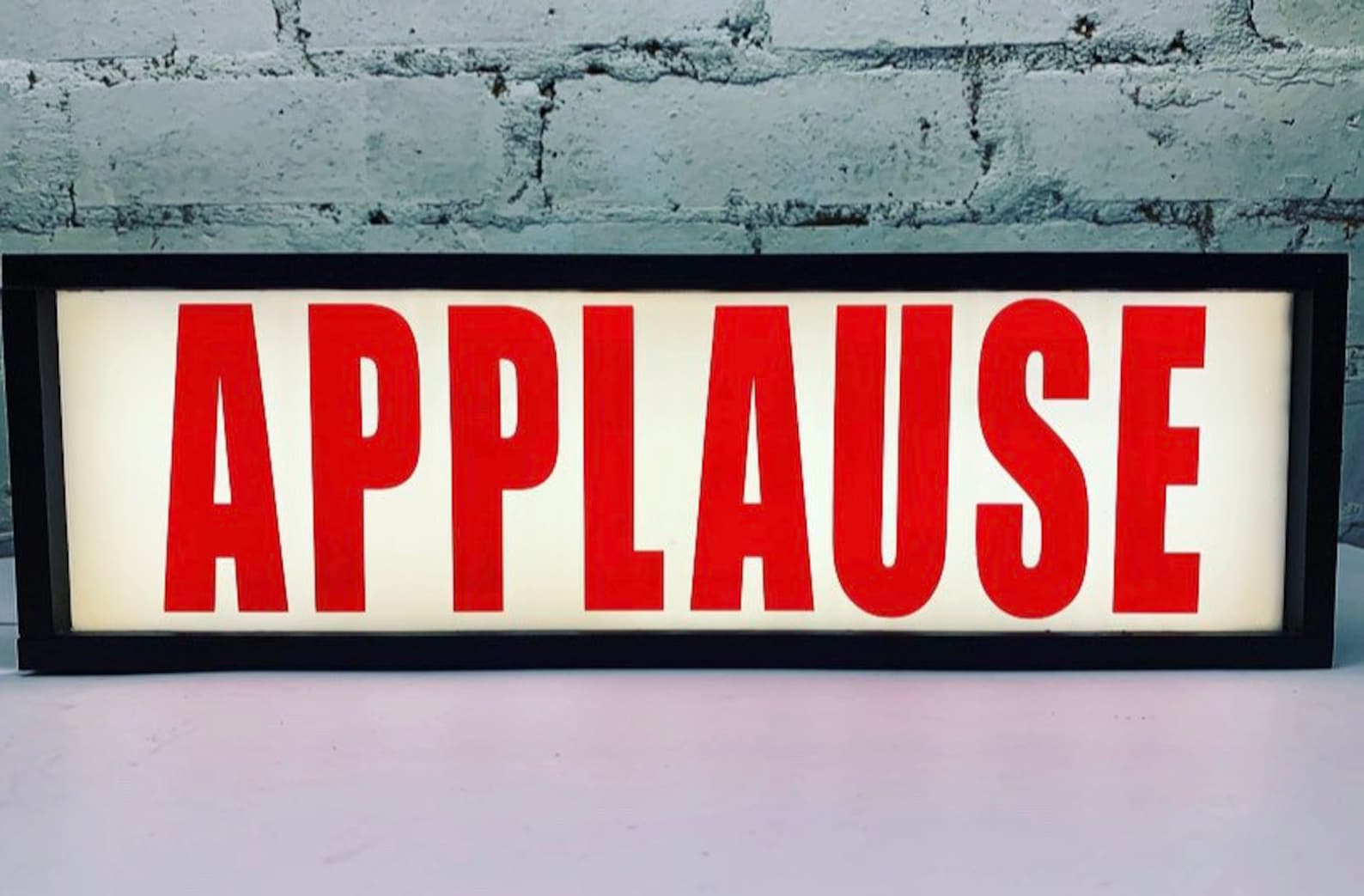 Applause Light Box Illuminated Applause Sign Applause Lamp - Etsy