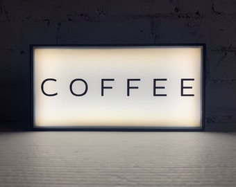Coffee Illuminated Sign - Etsy