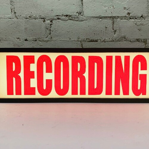 Music Studio Recording Light up Sign Handcrafted Wooden Light - Etsy ...
