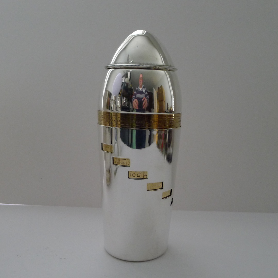 Rare Italian Bullet Recipe Cocktail Shaker - C.1940 - Etsy