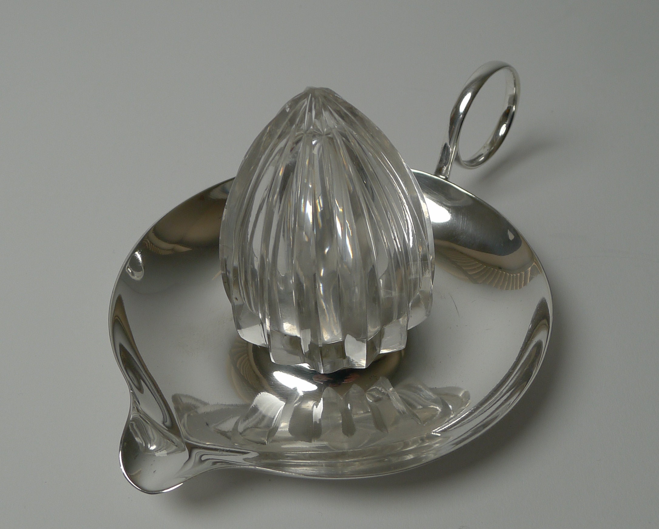 Rare Antique Silver Plate and Cut Crystal Lemon Squeezer C.1910 - Etsy
