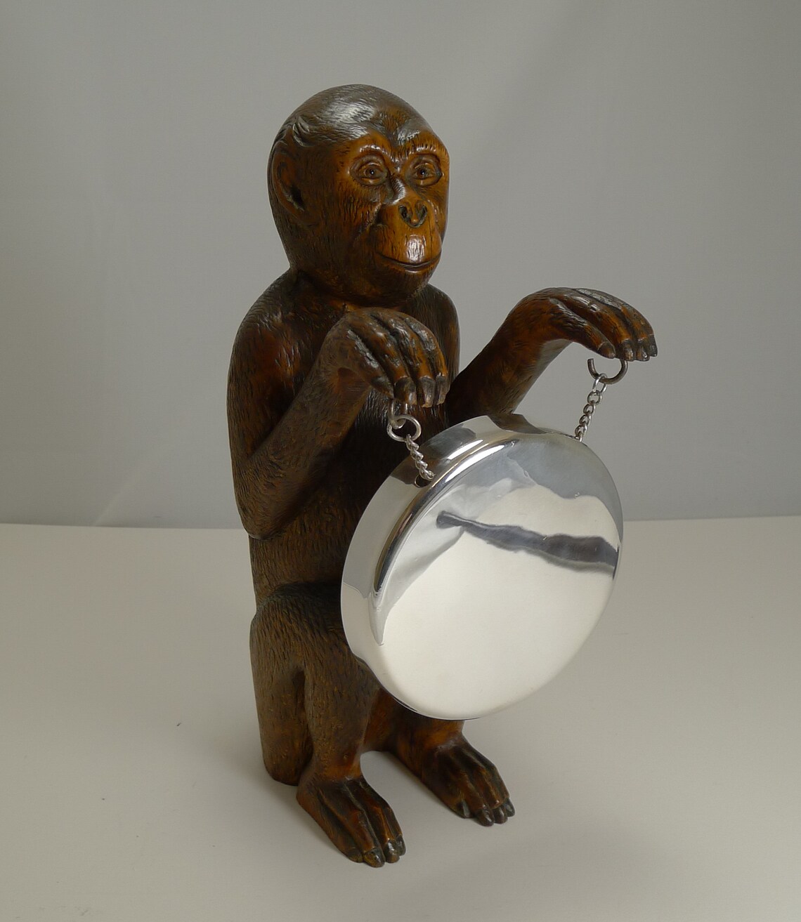 Magnificent Carved Black Forest Monkey Gong C.1890 - Etsy