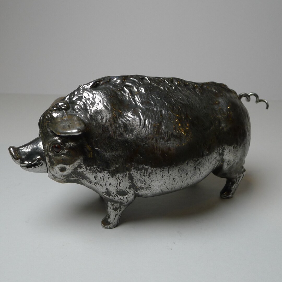 Rare Polished Pig / Hog Mechanical Bell C.1890 - Etsy
