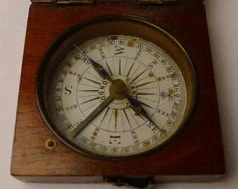 Early 1700s British Galleon Compass NATHANAEL WITHAM Londini london ...