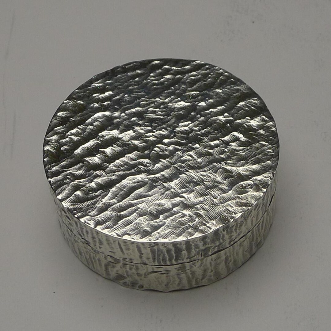 Modernist Solid Silver Pill / Trinket Box by Grant Macdonald - 1974 - Etsy