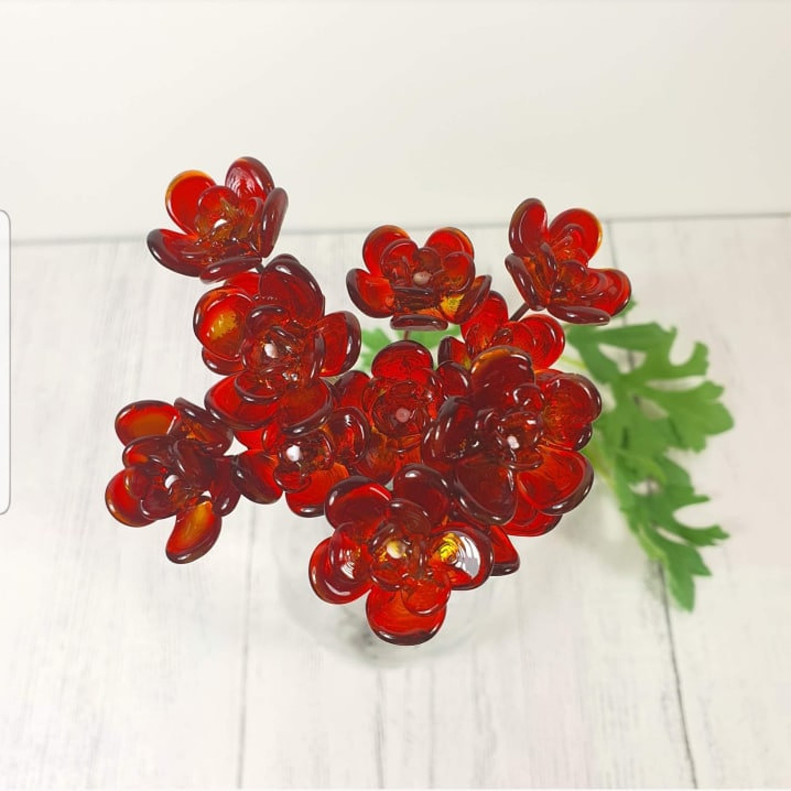 Glass Roses Bouquet Glass Flower Bouquet Handmade Glass | Etsy