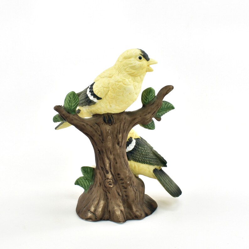 Estate Goldfinches Figurine Vintage Lefton 02203 Hand Painted Birds ...