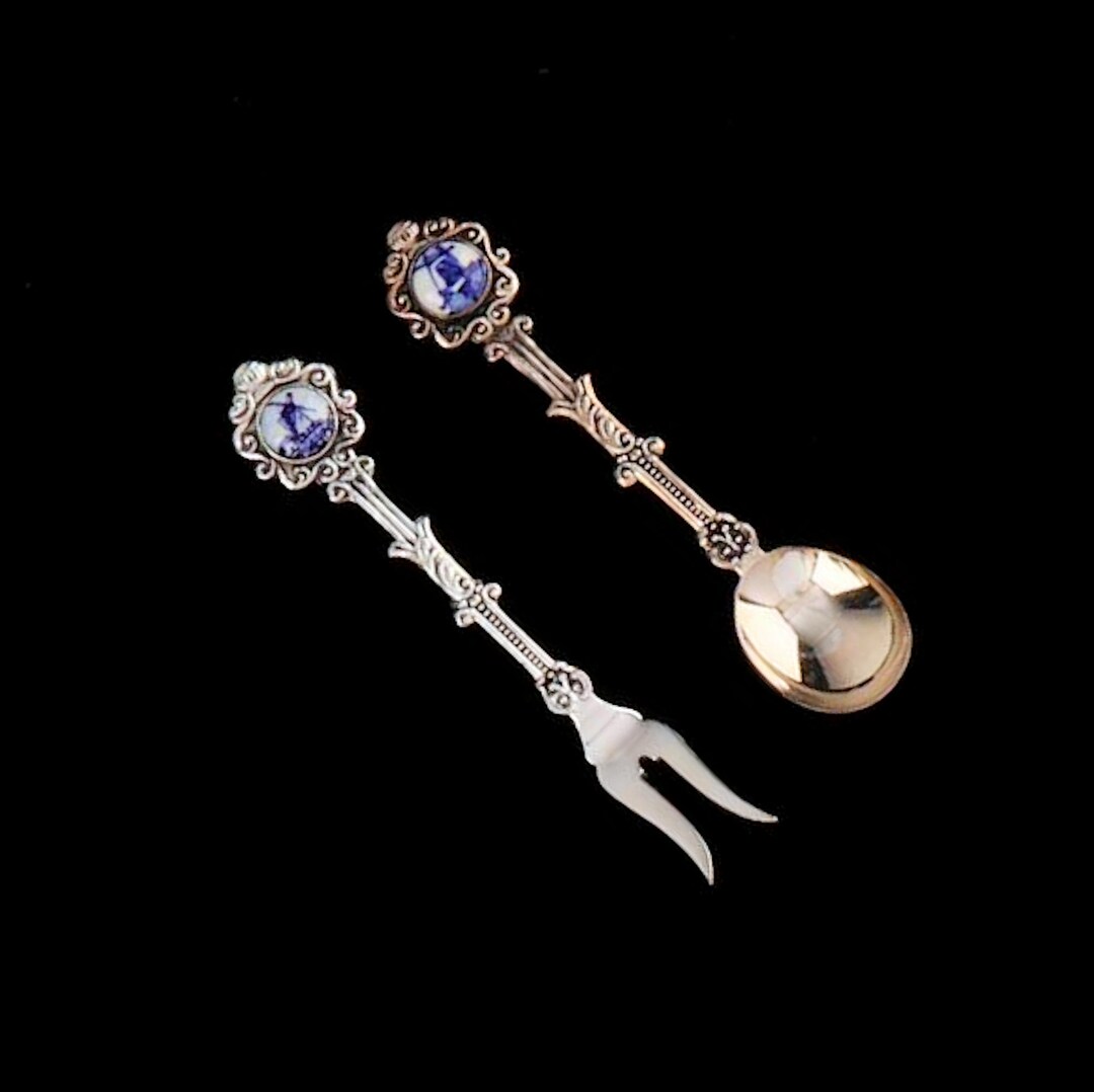 Estate Holland Spoon and Fork Vintage Silver Souvenir Spoon - Etsy