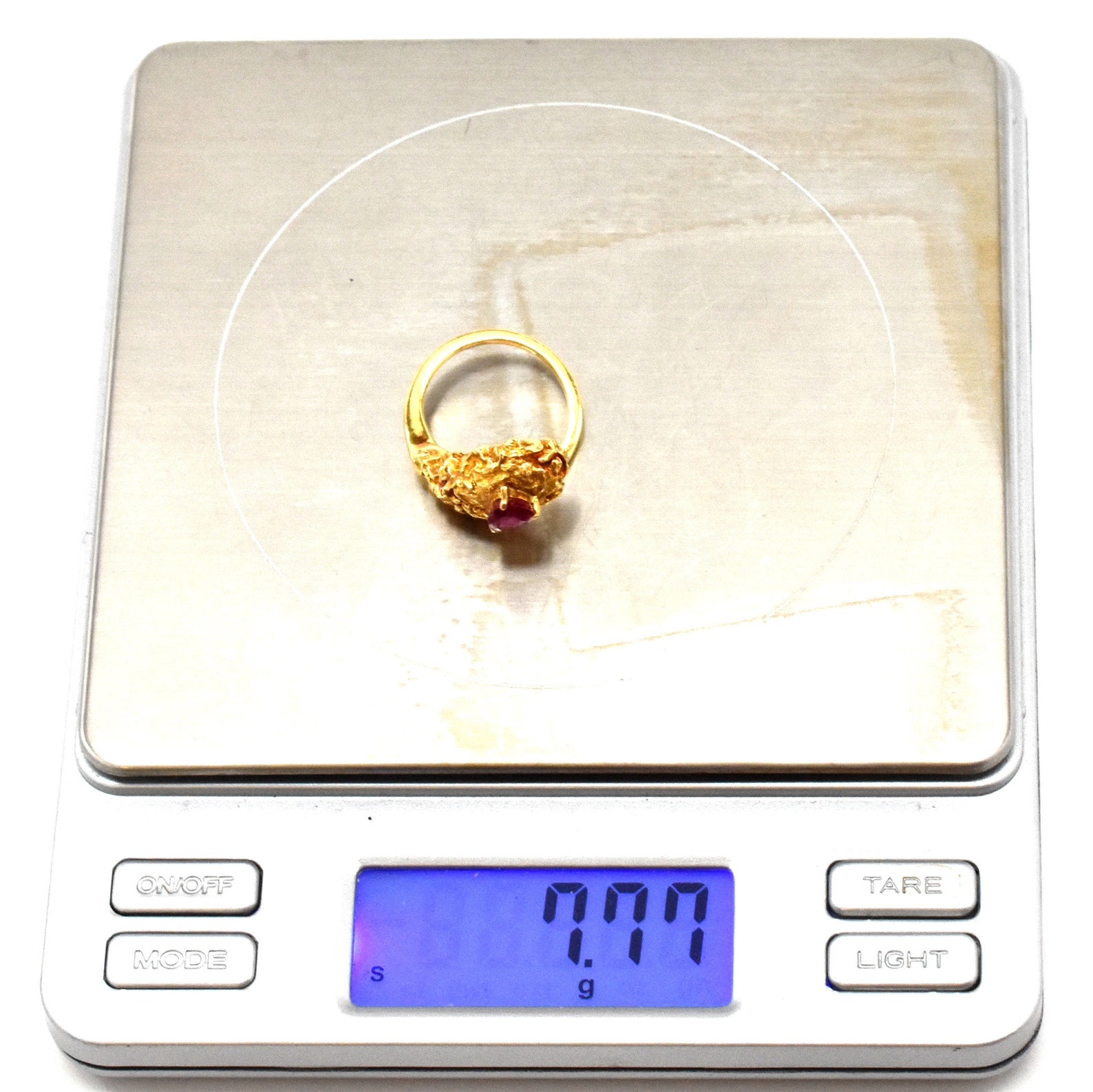 Estate Ruby Ring Vintage 18K Solid Yellow Gold Natural Ruby - Etsy