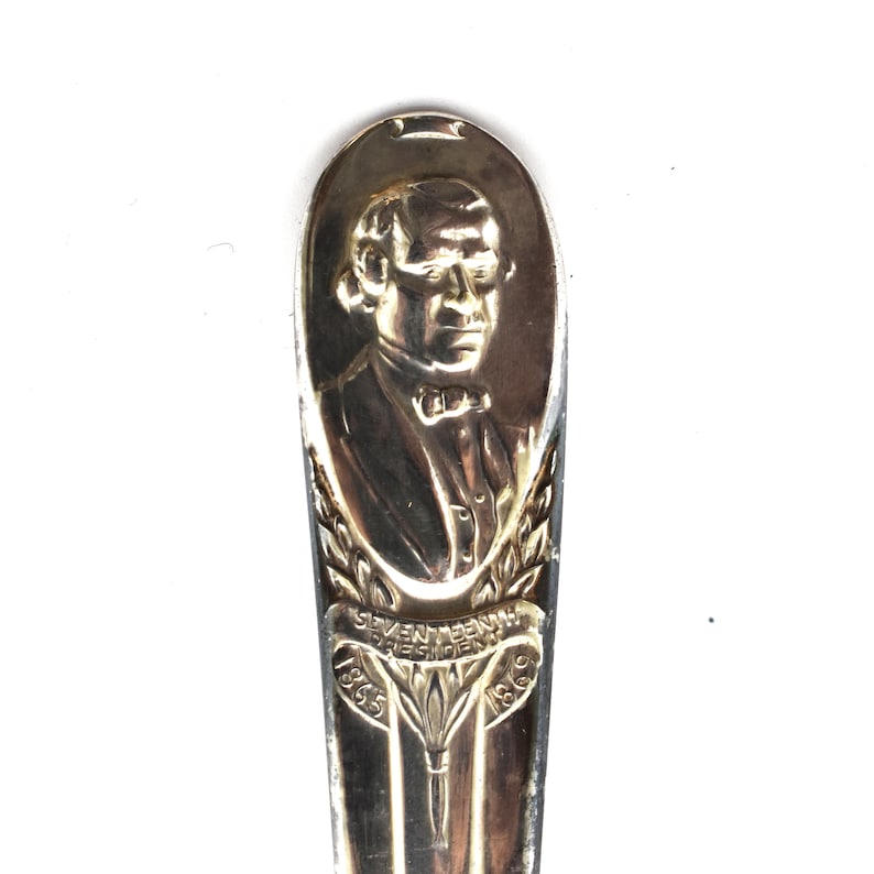 Vintage Silverplate Andrew Johnson Spoon Estate Wm Rogers - Etsy