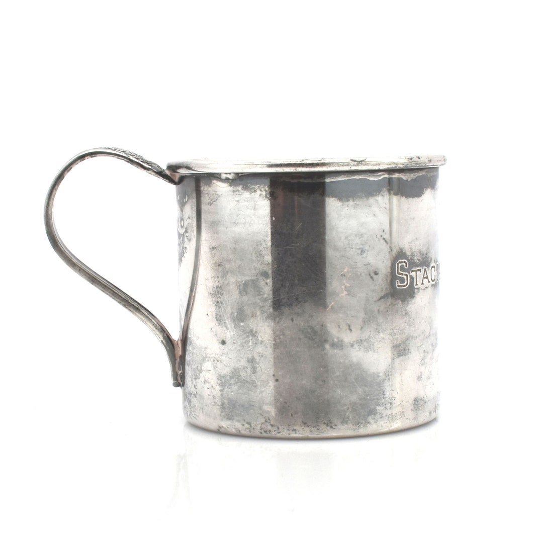 Estate Baby Cup Vintage 1881 Rogers EPNS Silver Plate Floral Pattern ...