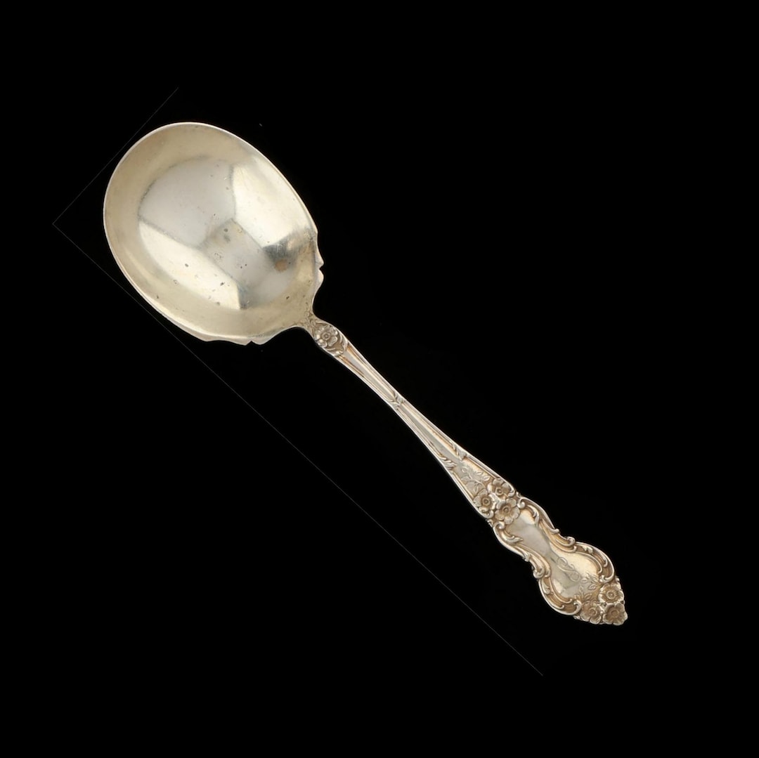 Estate Serving Spoon Watson Wallace Meadow Rose Vintage 925 Solid ...