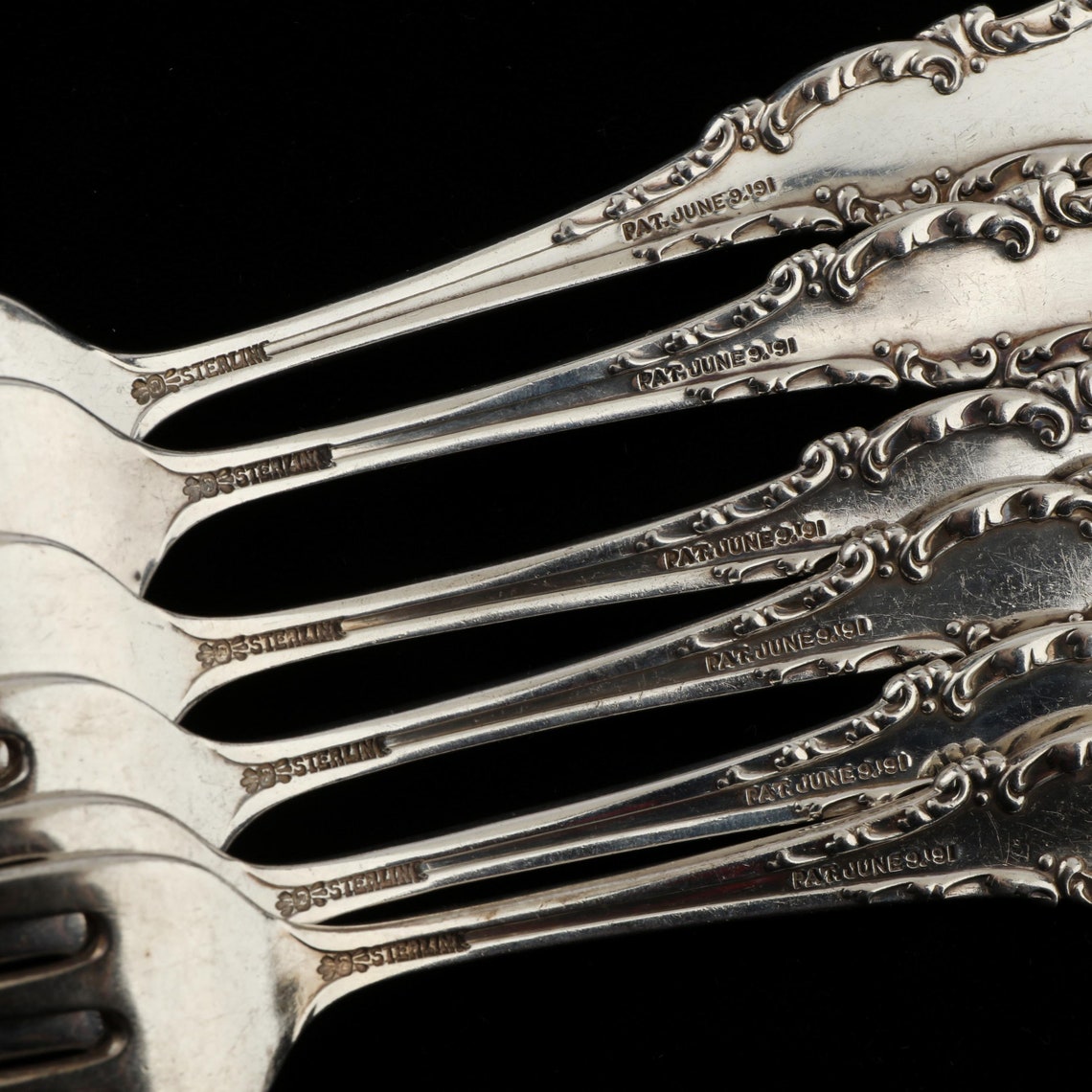 Antique Silver Fork Vintage 925 Solid Sterling Silver Frank M. - Etsy
