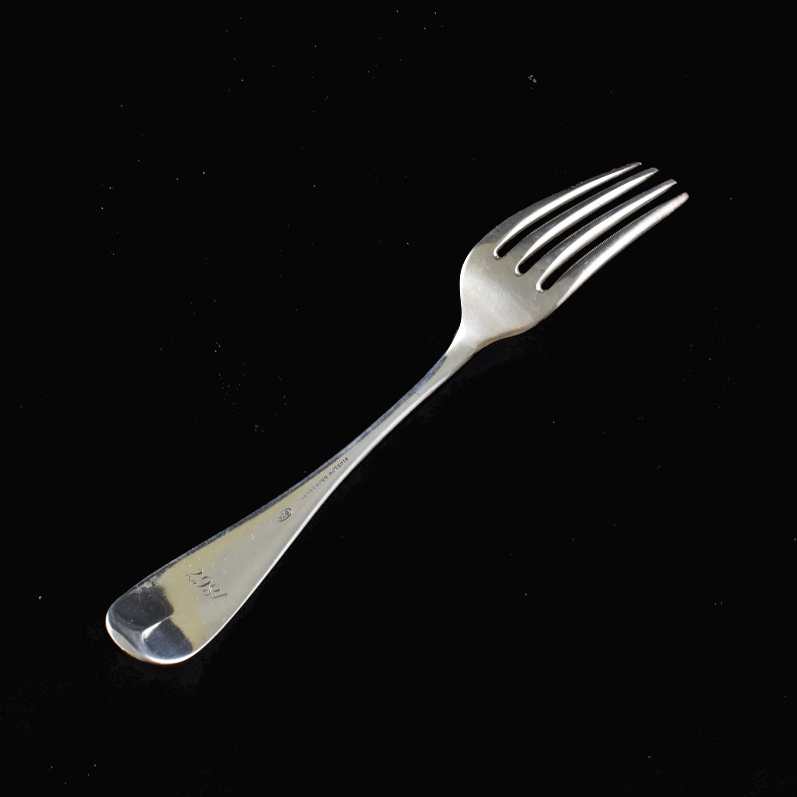 Estate Silver Fork Antique 925 Solid Sterling Silver Bigelow - Etsy