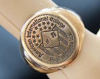American College Ring - Etsy