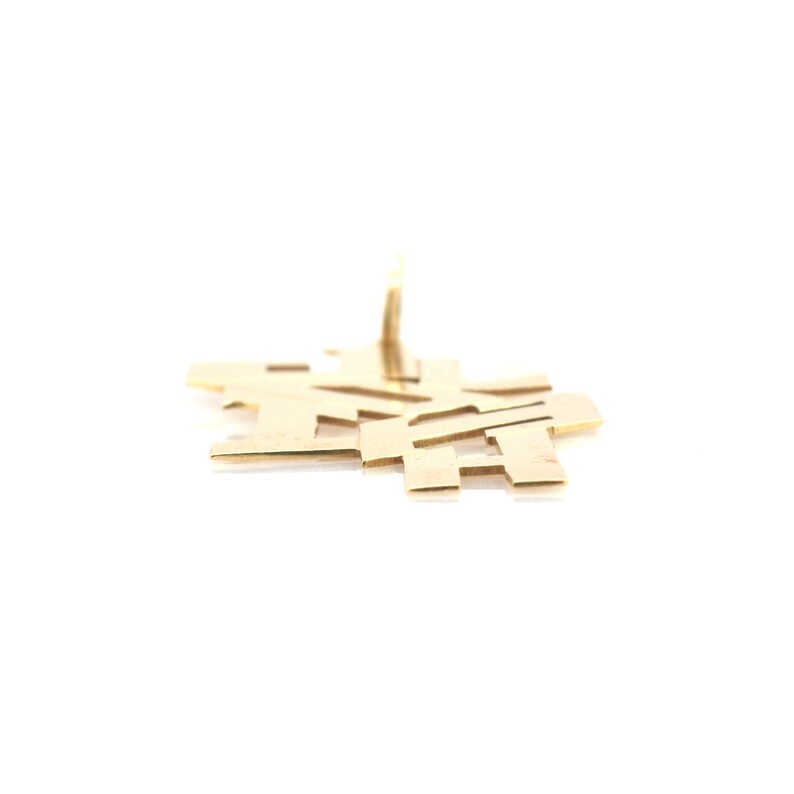 Estate JUDITH Charm Vintage 14K Solid Yellow Gold Name Pendant Holiday ...