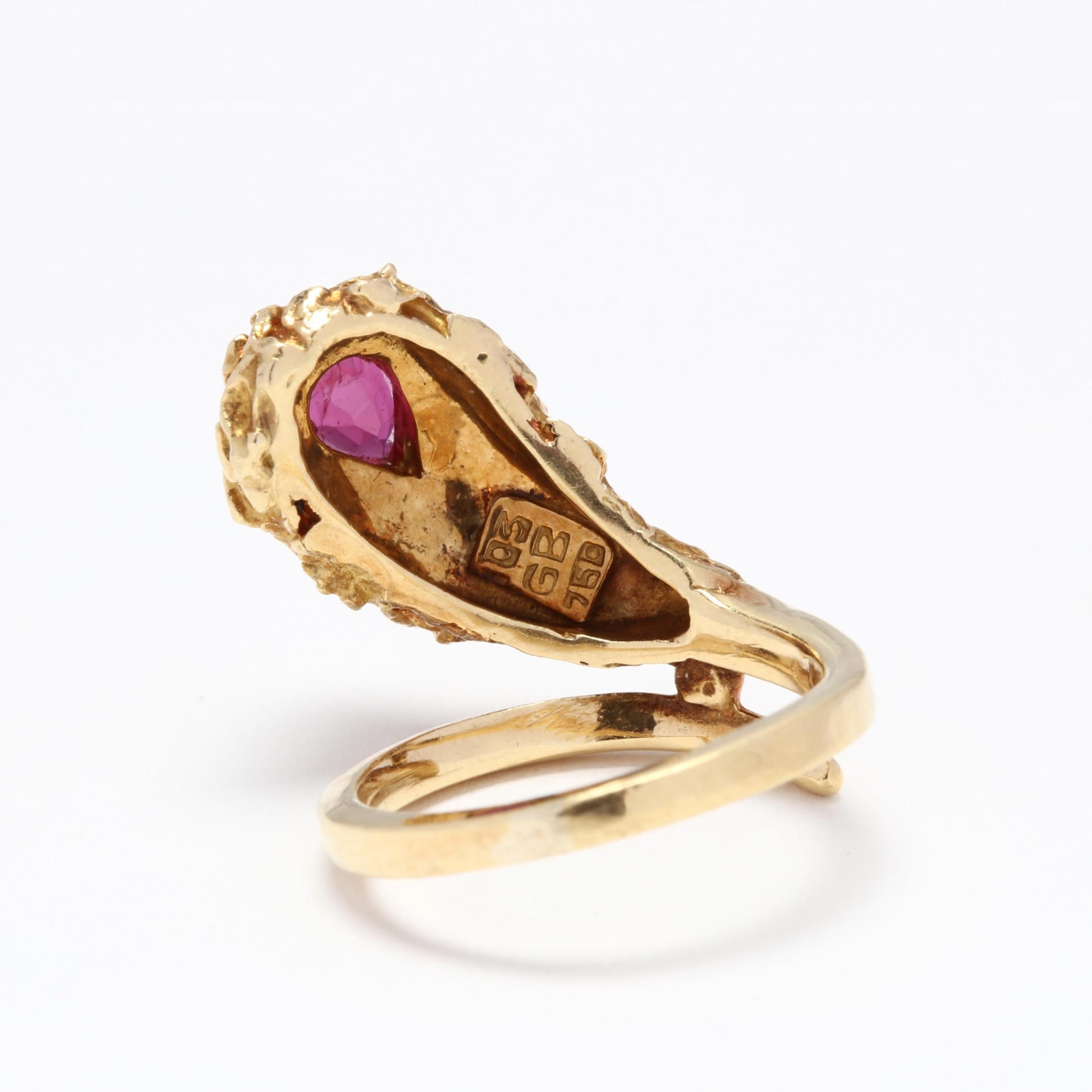 Estate Ruby Ring Vintage 18K Solid Yellow Gold Natural Ruby | Etsy