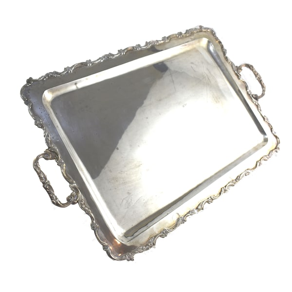 Heavy Silver Tray - Etsy