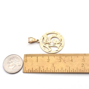 Estate Gold Pendant Vintage 14K Solid Yellow Gold Number 15 Quinceañera ...