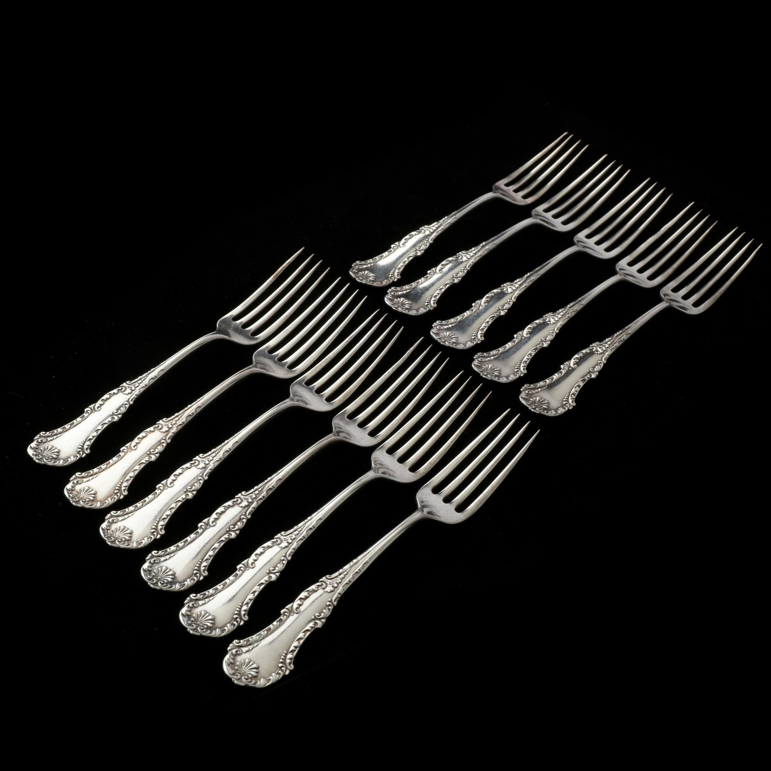 Antique Silver Fork Vintage 925 Solid Sterling Silver Frank M. - Etsy