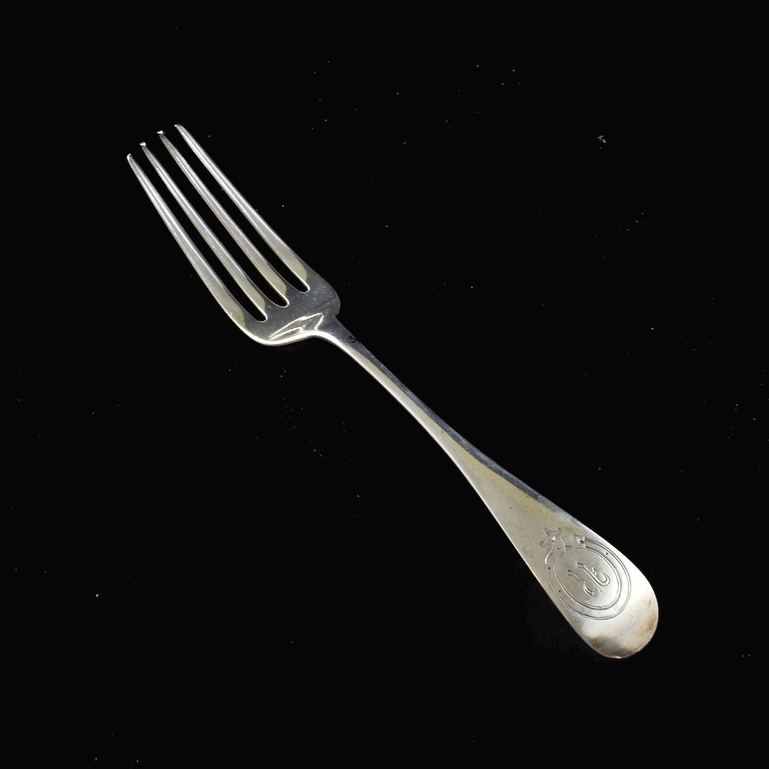 Estate Silver Fork Antique 925 Solid Sterling Silver Bigelow Bros ...