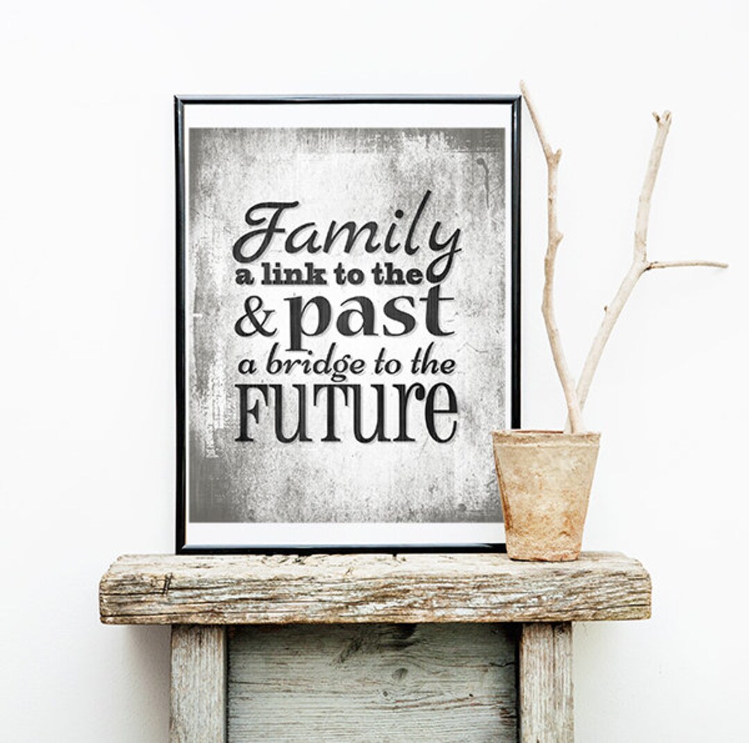 Family Quote Typography Art Print (8x10 JPG & PDF) - Etsy