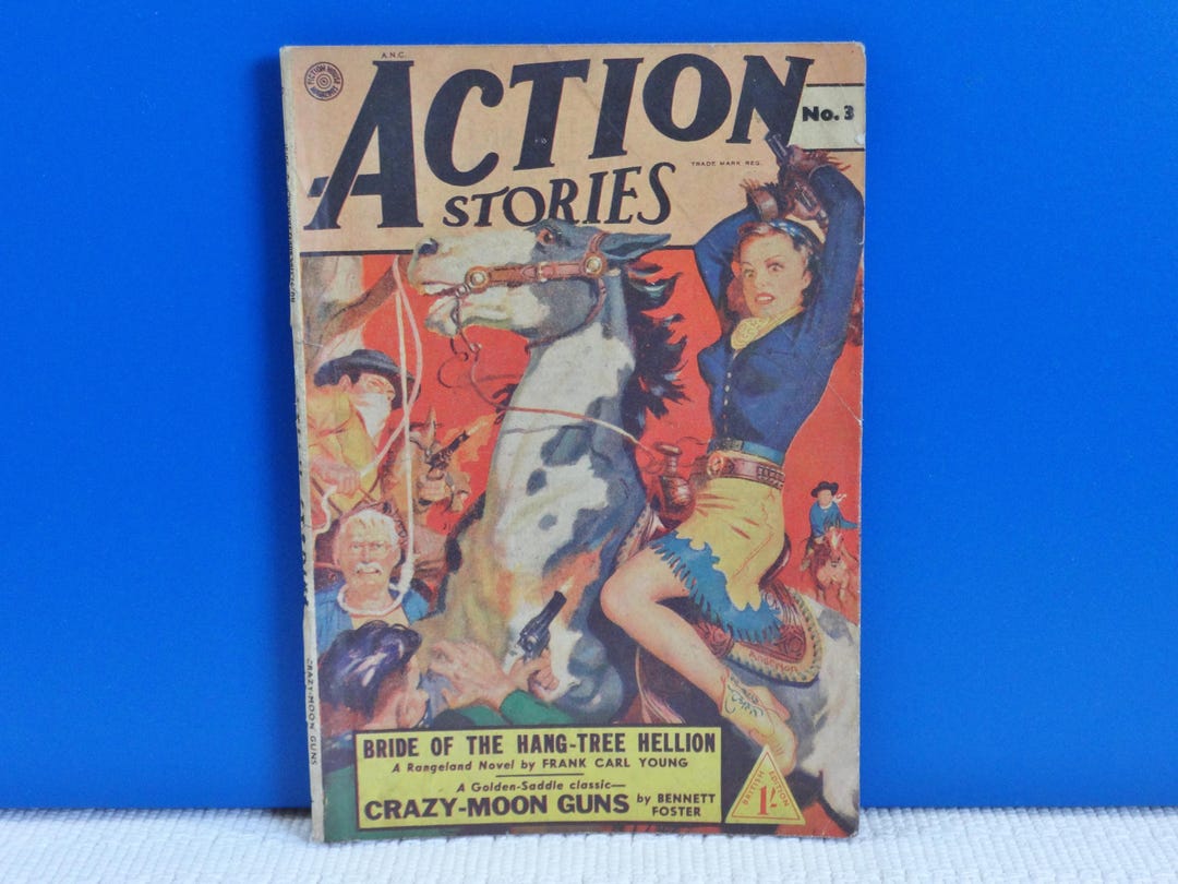 Rare Action Stories Magazine No.3 British Edition 1949 - Etsy