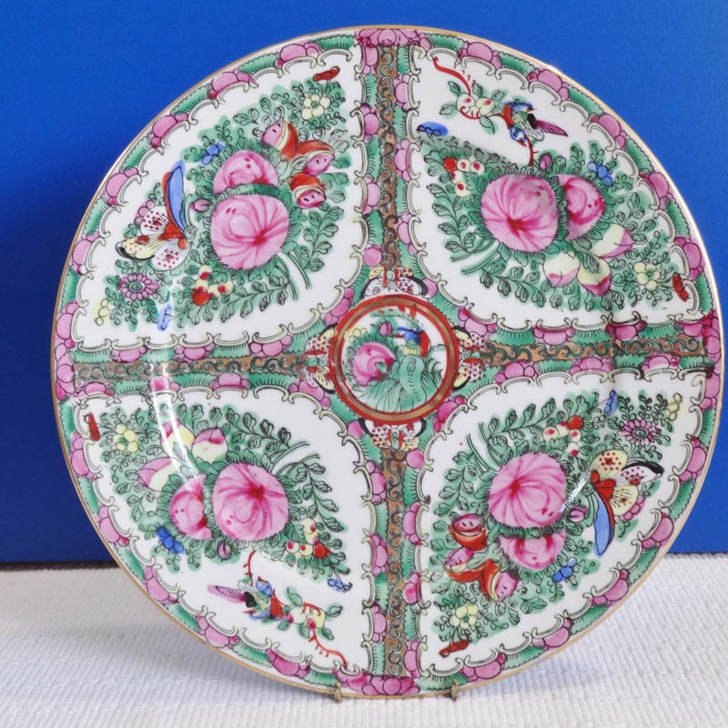 Rose Medallion Plate - Etsy