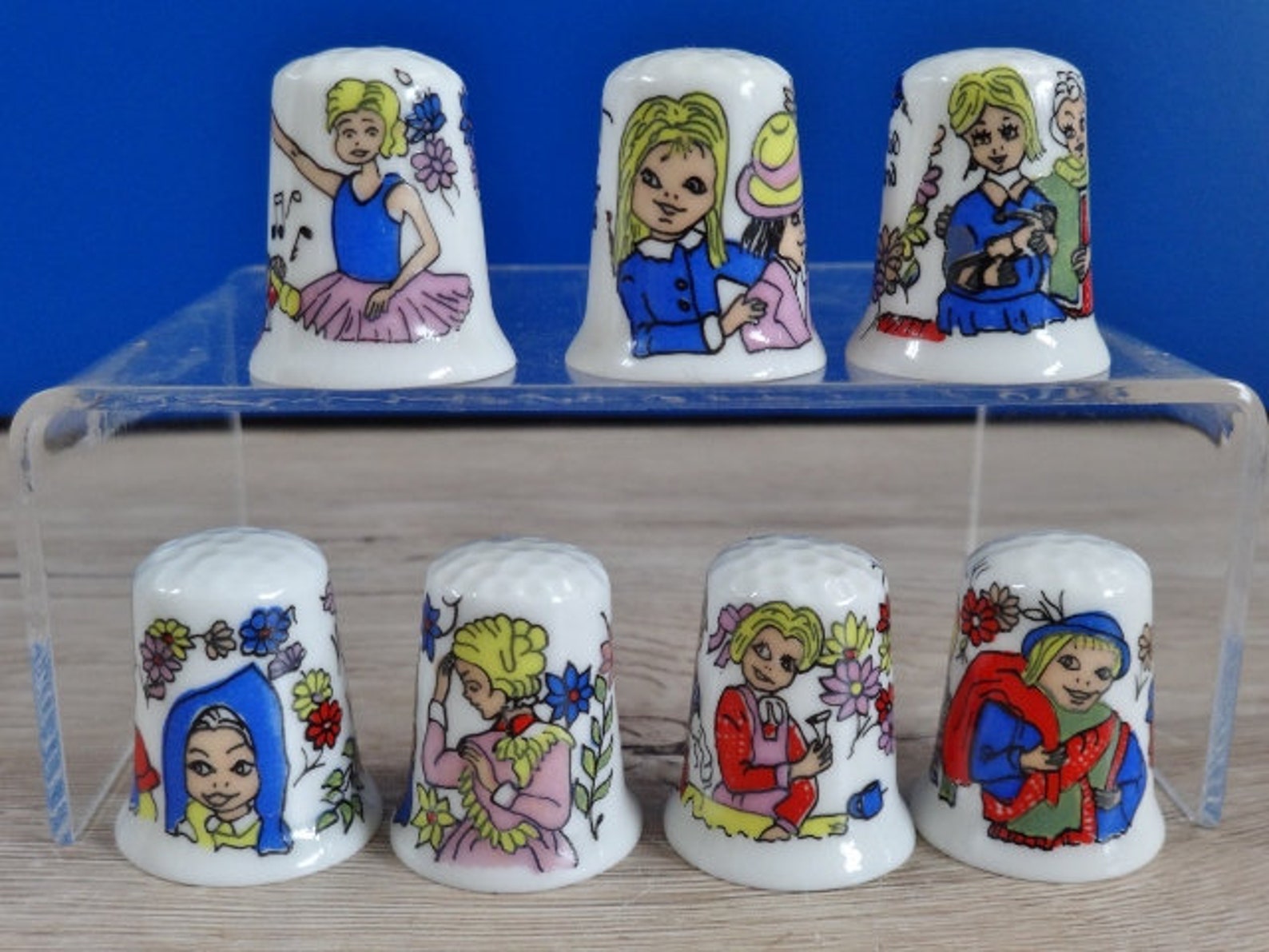 Days of the Week Child Sayings Thimble Collection Set of 7 - Etsy