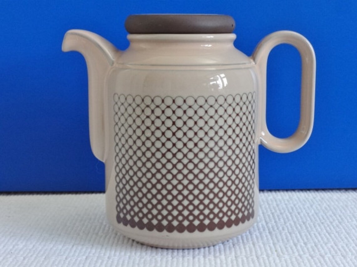 Hornsea Coral Teapot Rare Vintage - Etsy UK