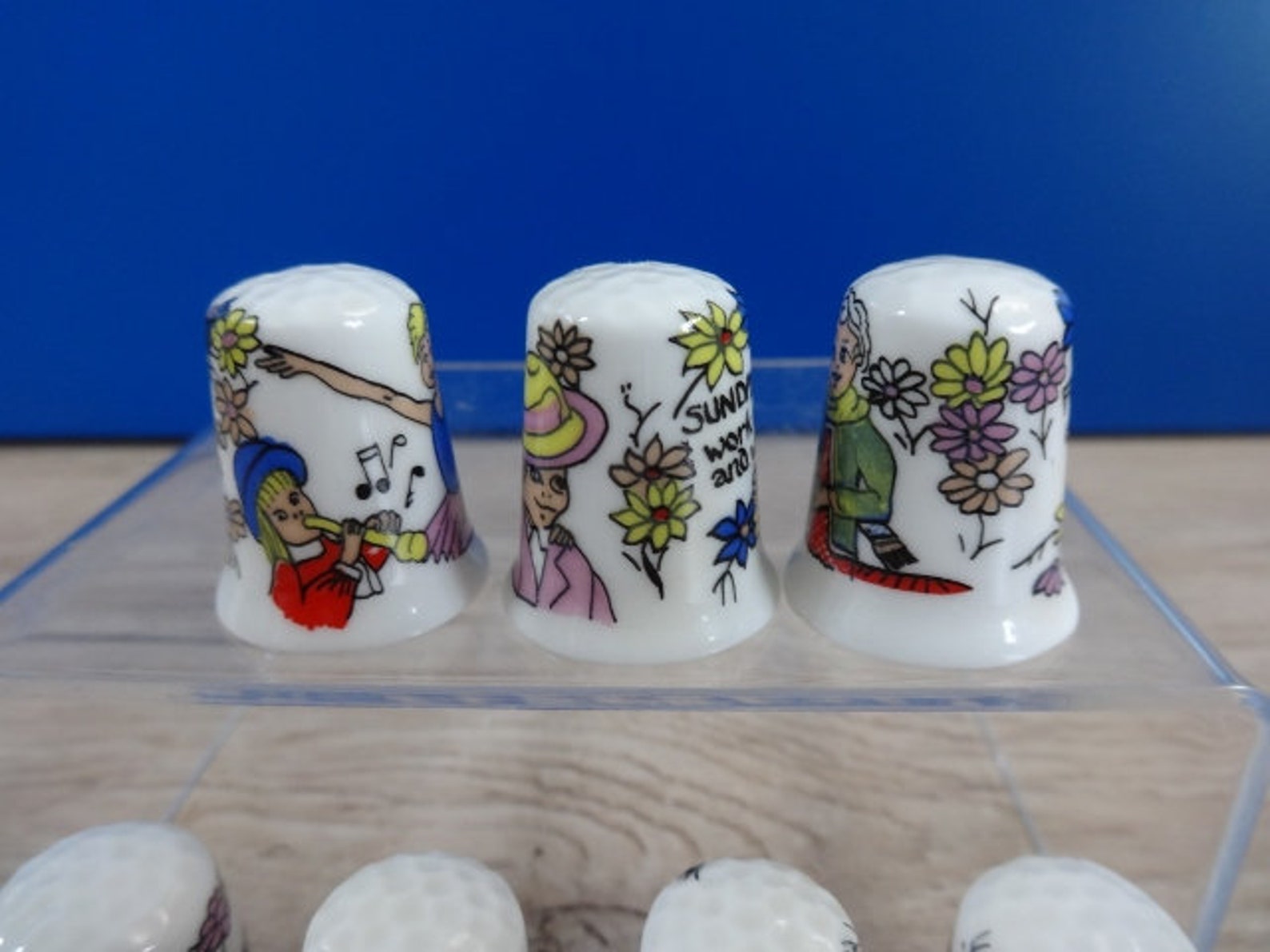 Days of the Week Child Sayings Thimble Collection Set of 7 - Etsy