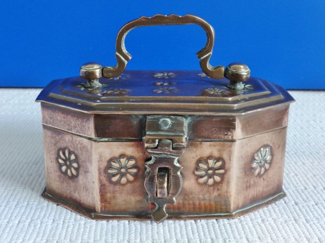 Antique Copper Betel Nuts Supari Box Original Hand Crafted Embossed - Etsy