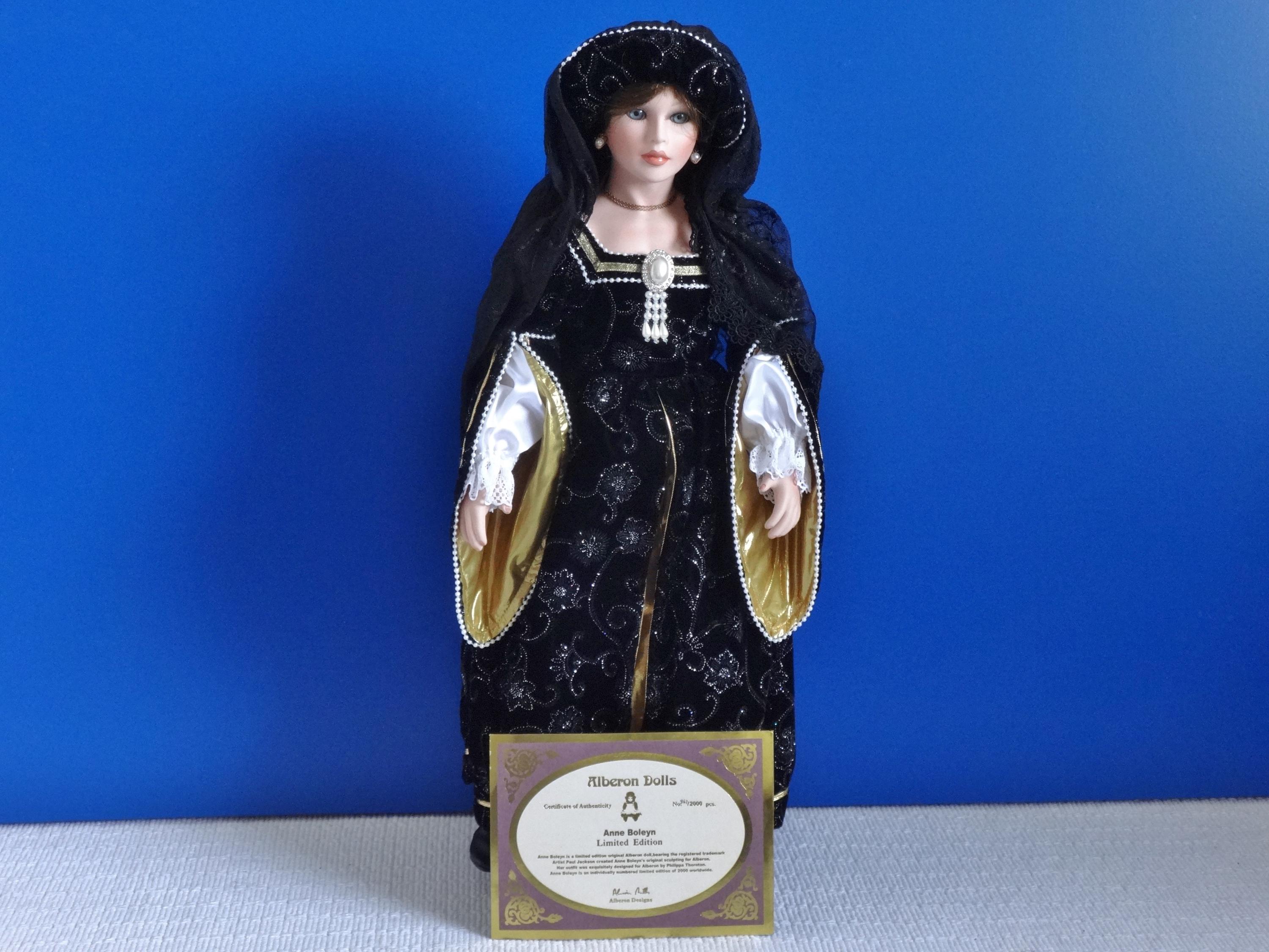 Alberon Large Porcelain Doll Anne Boleyn 2nd Wife of King Henry 8th ...