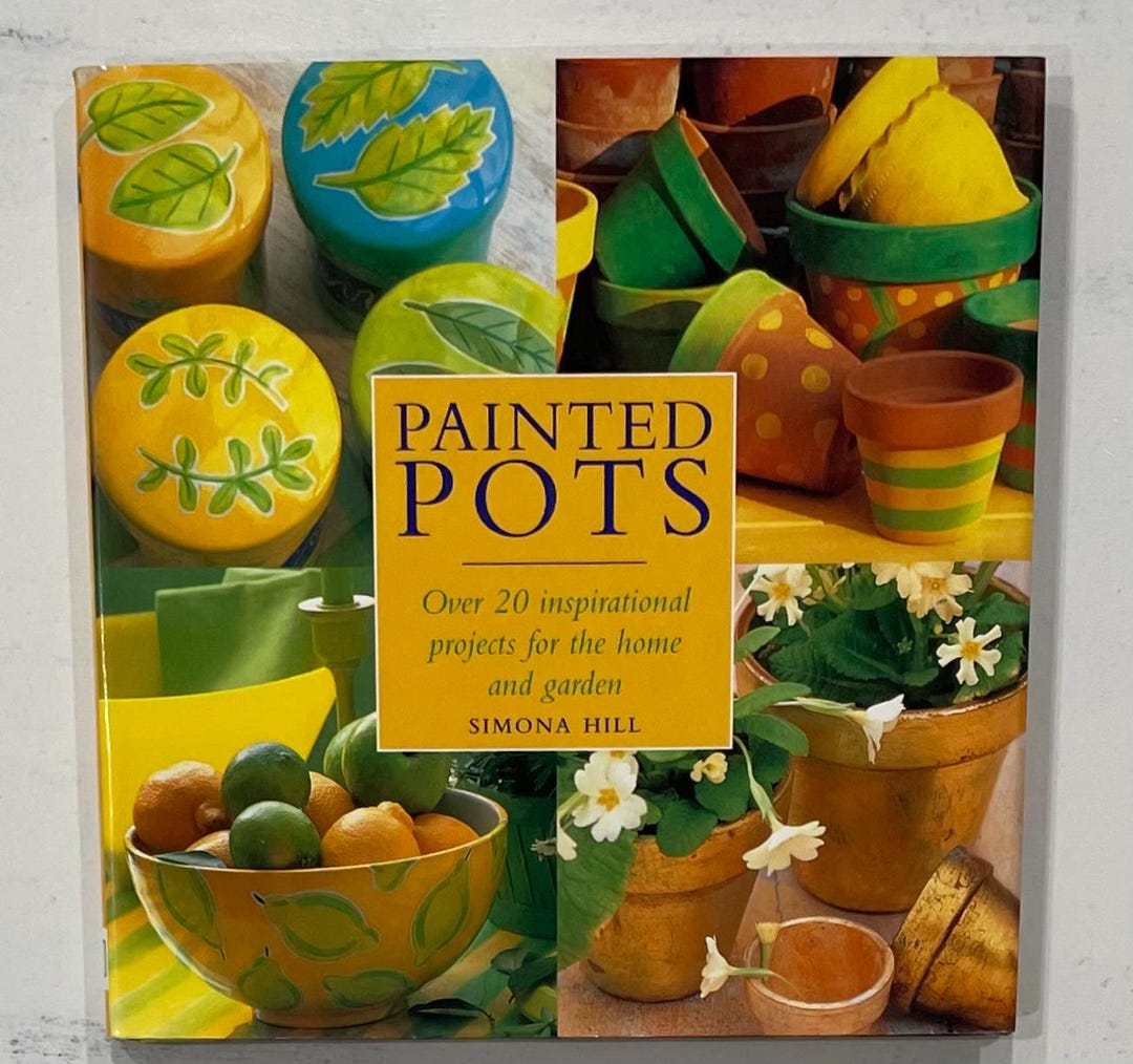 Painting Pots Book, How to Paint Flower Pots Book, Craft Books - Etsy