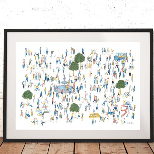 A3 Print Wall Art Detailed Painting Parks and Recreation - Etsy