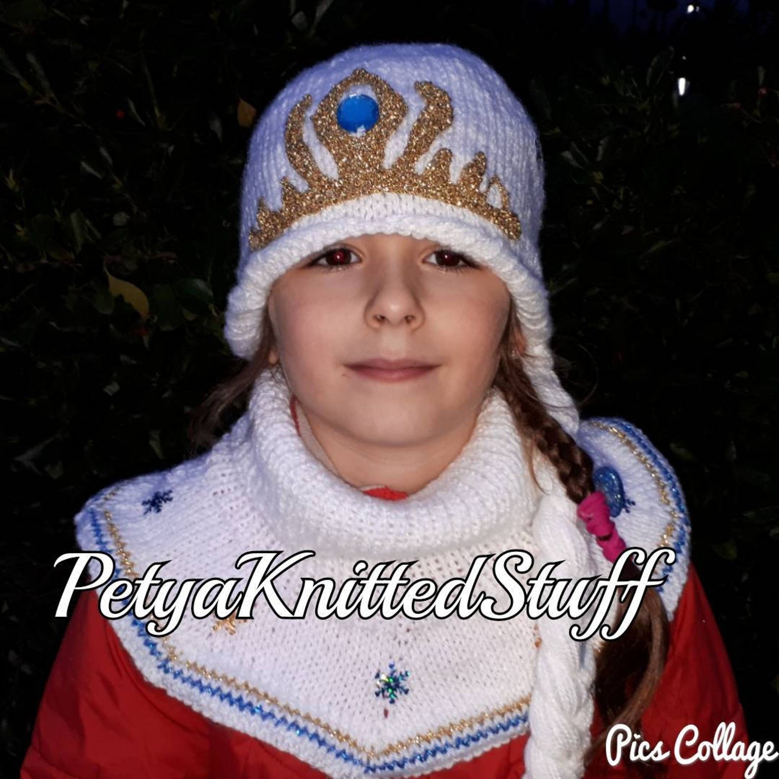 Elsa Frozen Inspired Hat Knitted Elsa Hat Frozen Hat - Etsy