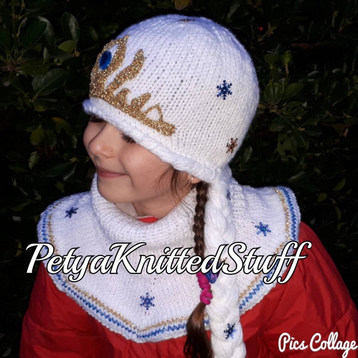 Elsa Frozen Inspired Hat Knitted Elsa Hat Frozen Hat - Etsy