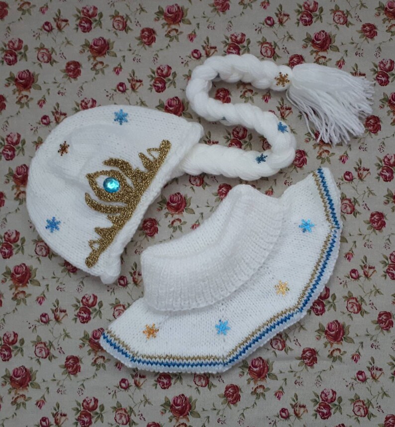 Elsa Frozen Inspired Hat Knitted Elsa Hat Frozen Hat - Etsy