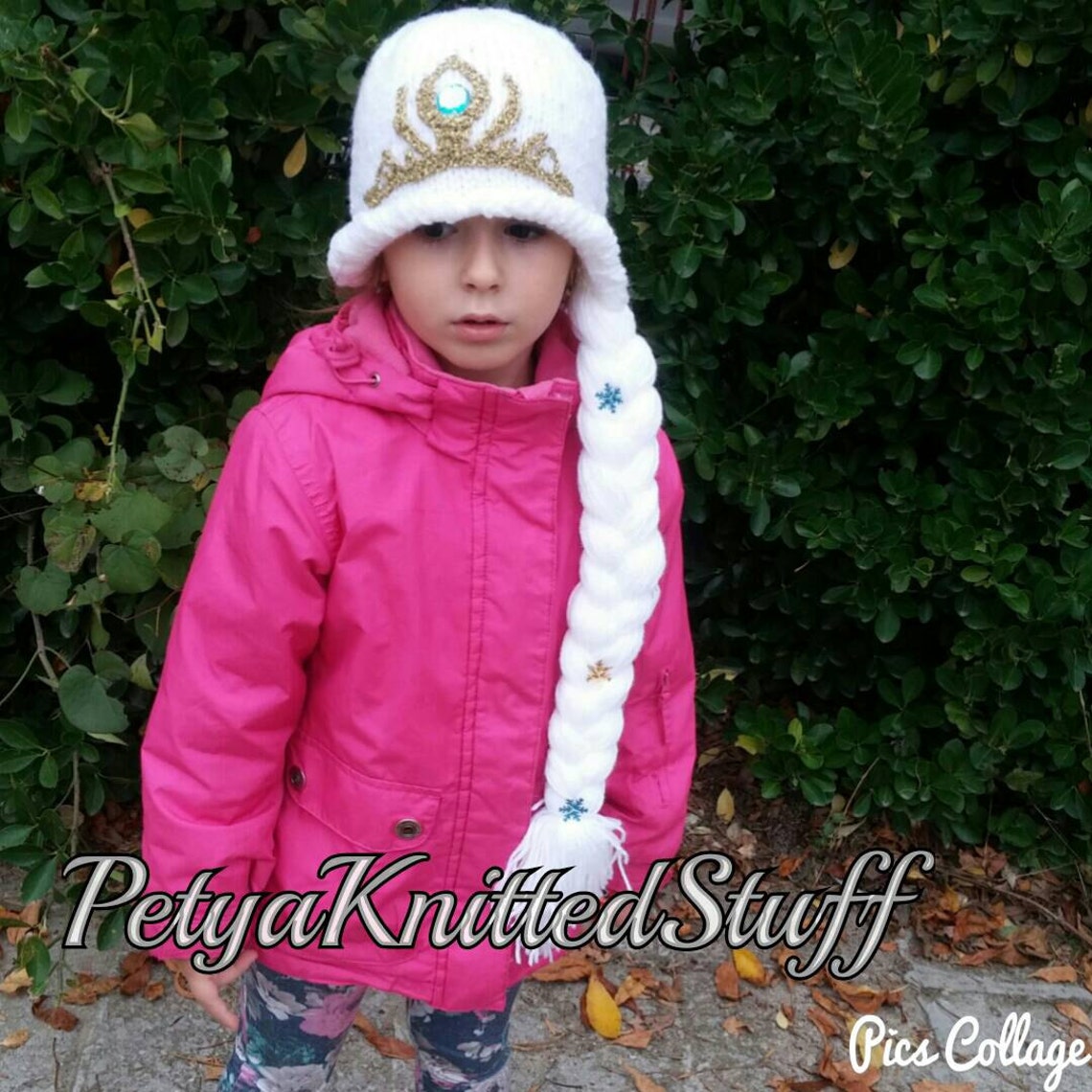 Elsa Frozen Inspired Hat Knitted Elsa Hat Frozen Hat - Etsy