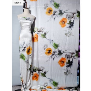 Uniquely Designed New Print Silk Satin Fabric,abstract Hand Painted ...