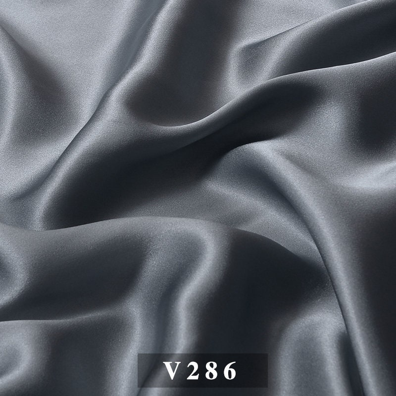 Grey Silk Fabric - Etsy