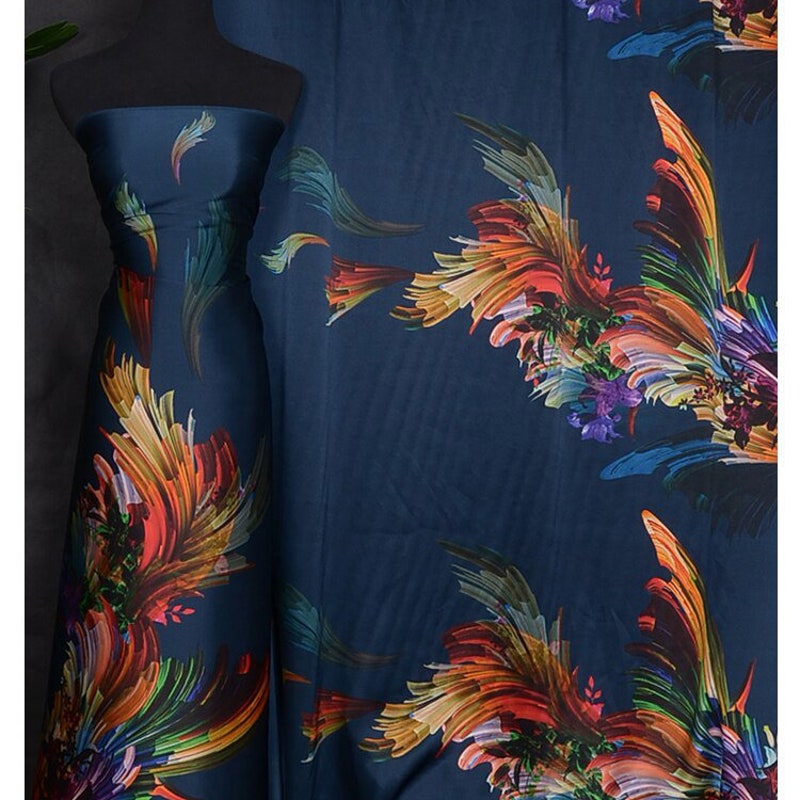 Print Silk Fabric - Etsy