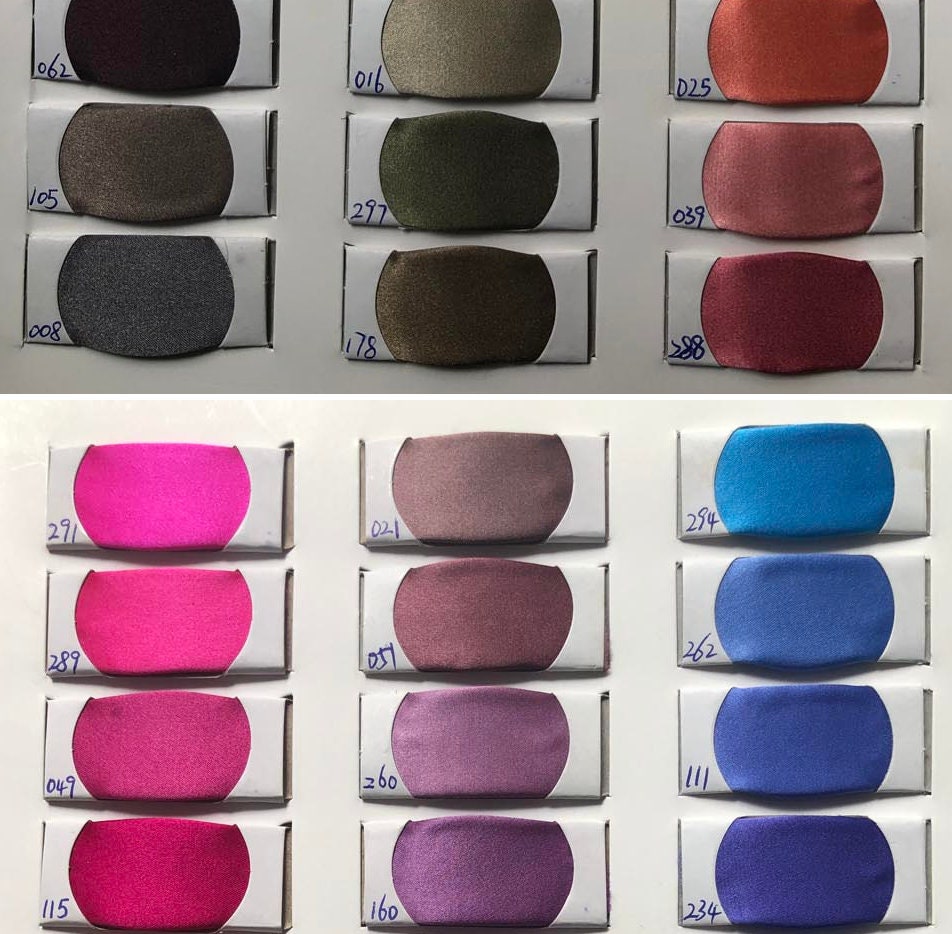 Swatch of 100% Silk Satin Fabric 5cm X 5cm Your Choice of Any - Etsy