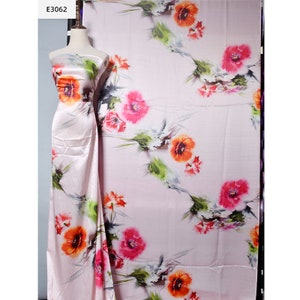 Uniquely Designed New Print Silk Satin Fabric,abstract Hand Painted ...