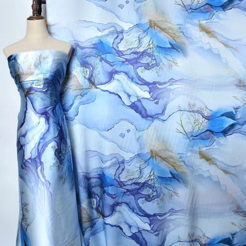 Print Silk Fabric - Etsy
