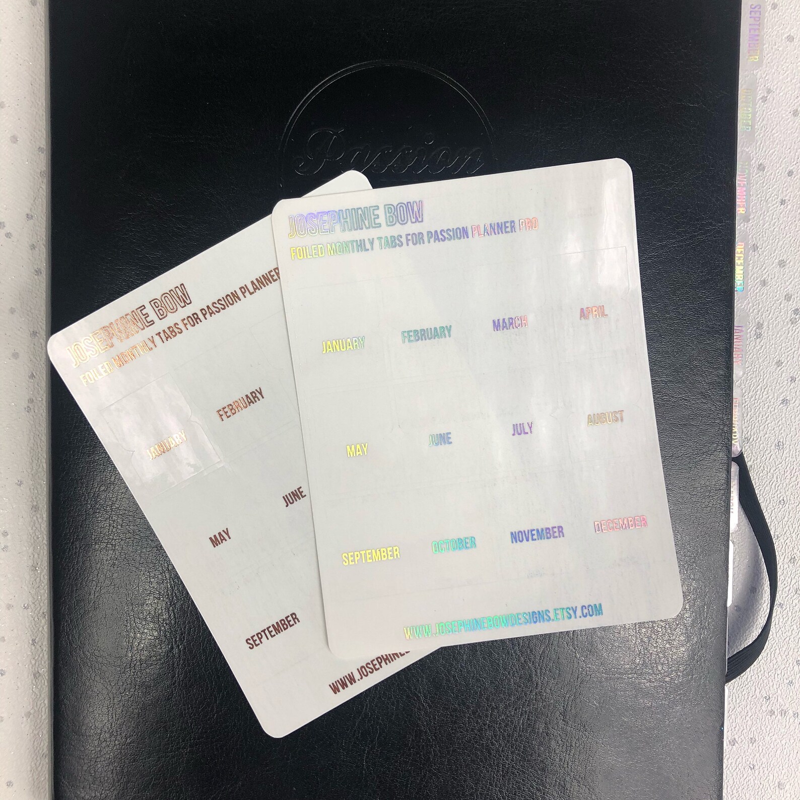 PASSION PLANNER FOILED Tabs 7 Foil Colours Passion Planner - Etsy