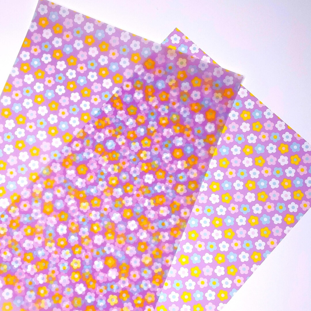 Floral Vellum A4 Sheet: Ditsy Daisy Planner Decoration - Etsy
