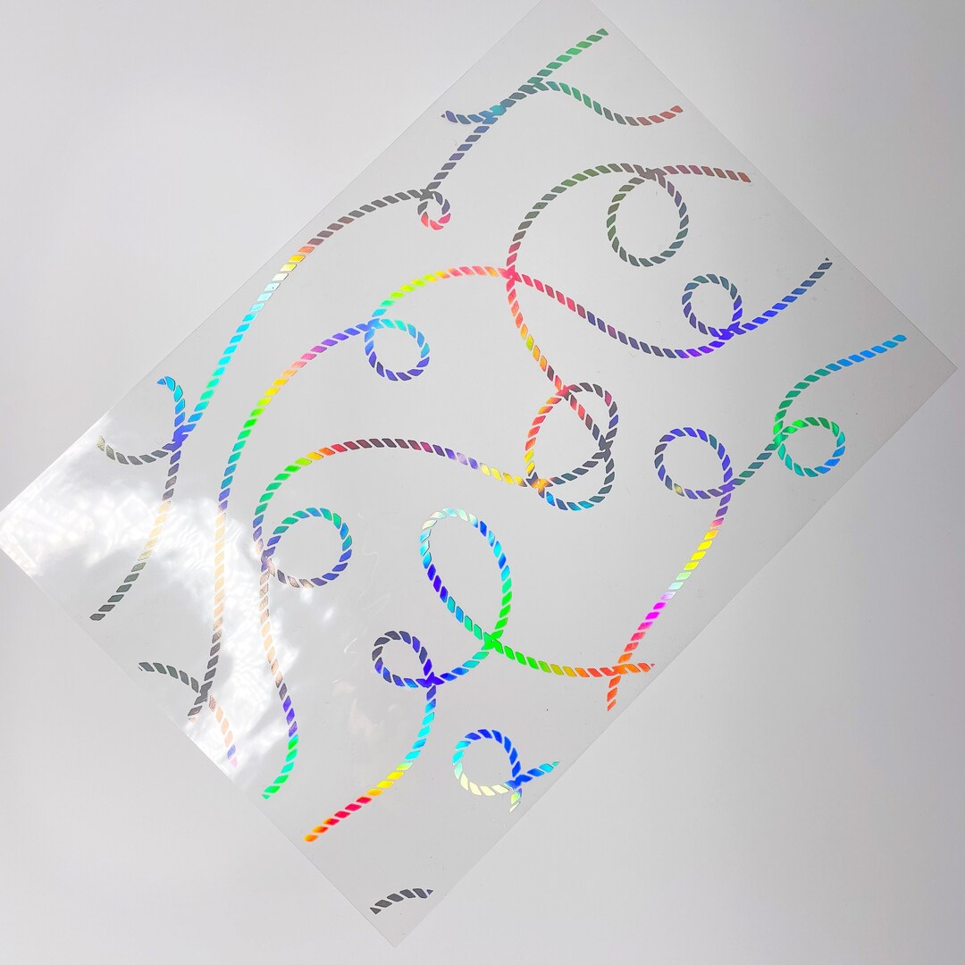 RIVIERA Coiled Rope Foiled Acetate A4 Holographic Foil - Etsy