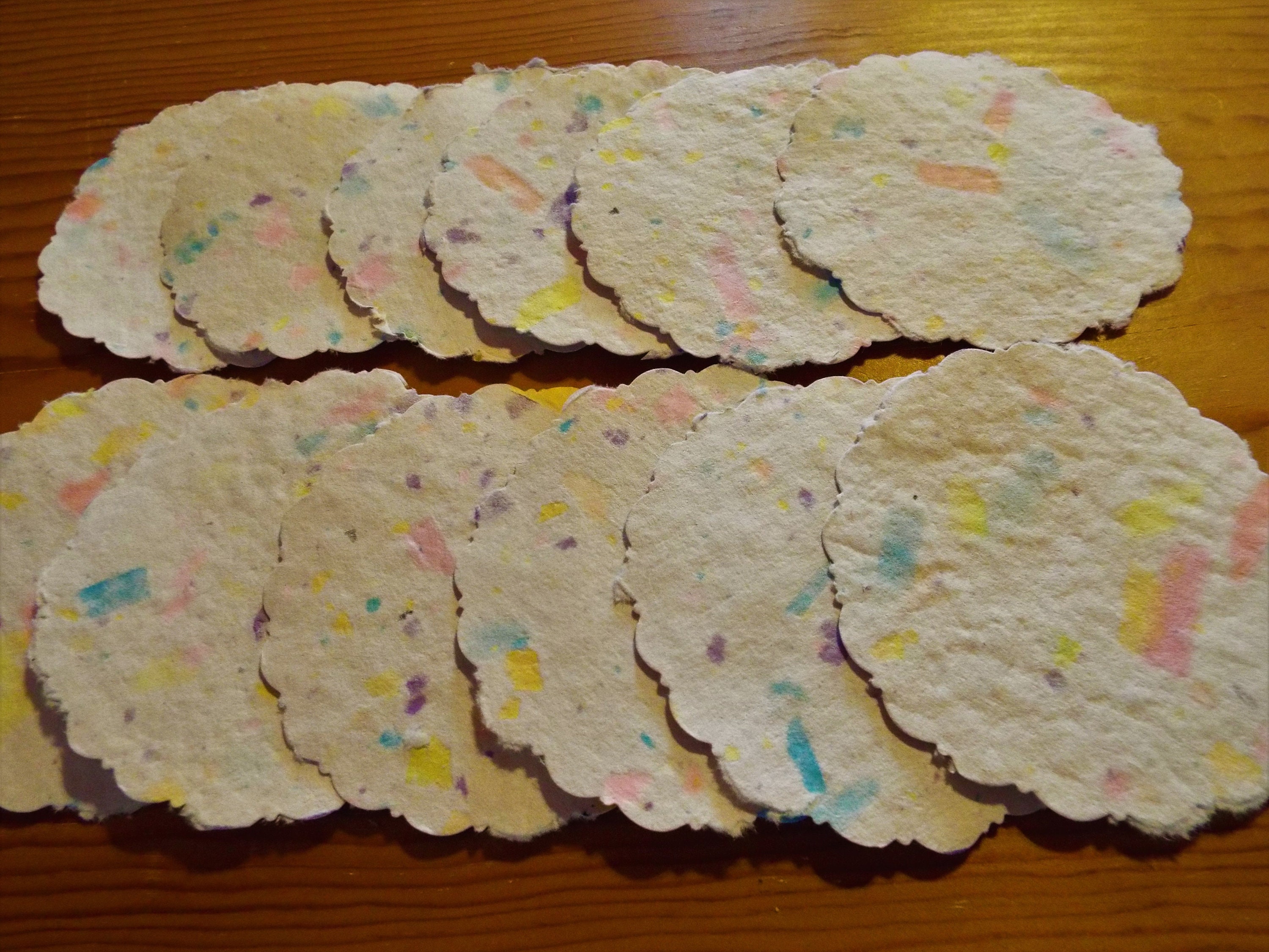 Handmade Paper Coasters Set of 12 Party Coasters Bar - Etsy